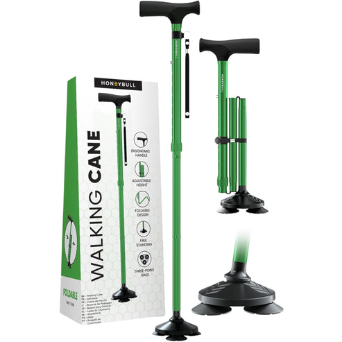 Walking Cane Free Standing with Pivot Base