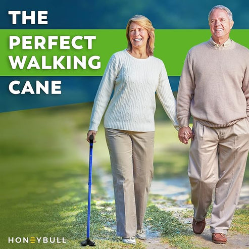 Walking Cane Free Standing with Pivot Base